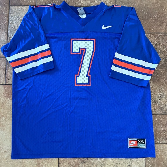 Nike | Shirts | Vintage Nike Florida Gators 7 Jersey Men Medium Blue 9s ...